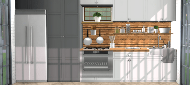 Kitchen Backsplash Recolours – Part 1, Peacemaker IC’s Shaker Kitchen ...