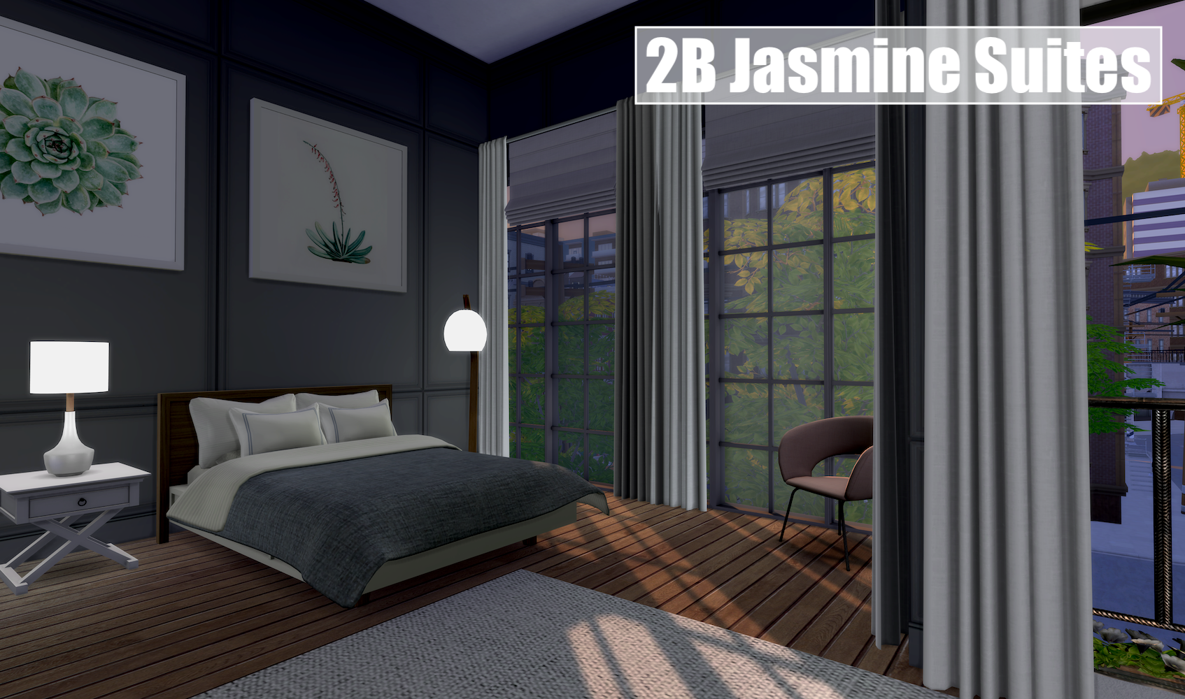 2B Jasmine Suites Bedroom – Bluebellflora