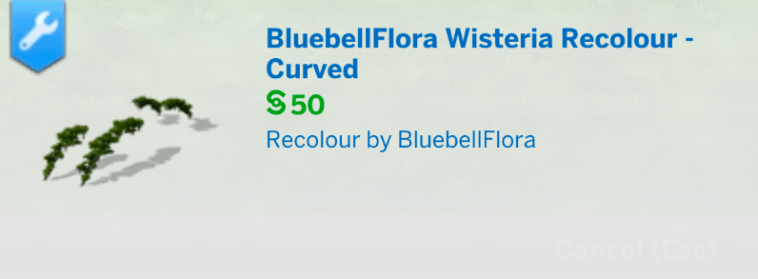 Cottage Living White Wisteria Recolour – Bluebellflora