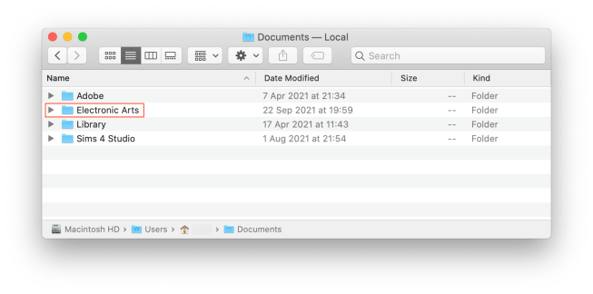 Using Terminal to locate your Sims 4 files and folders – Bluebellflora