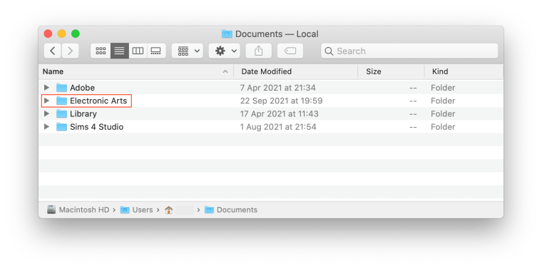 Using Terminal to locate your Sims 4 files and folders – Bluebellflora