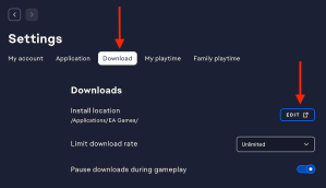 How to change the game installation location in EA App for Mac – Bluebellflora