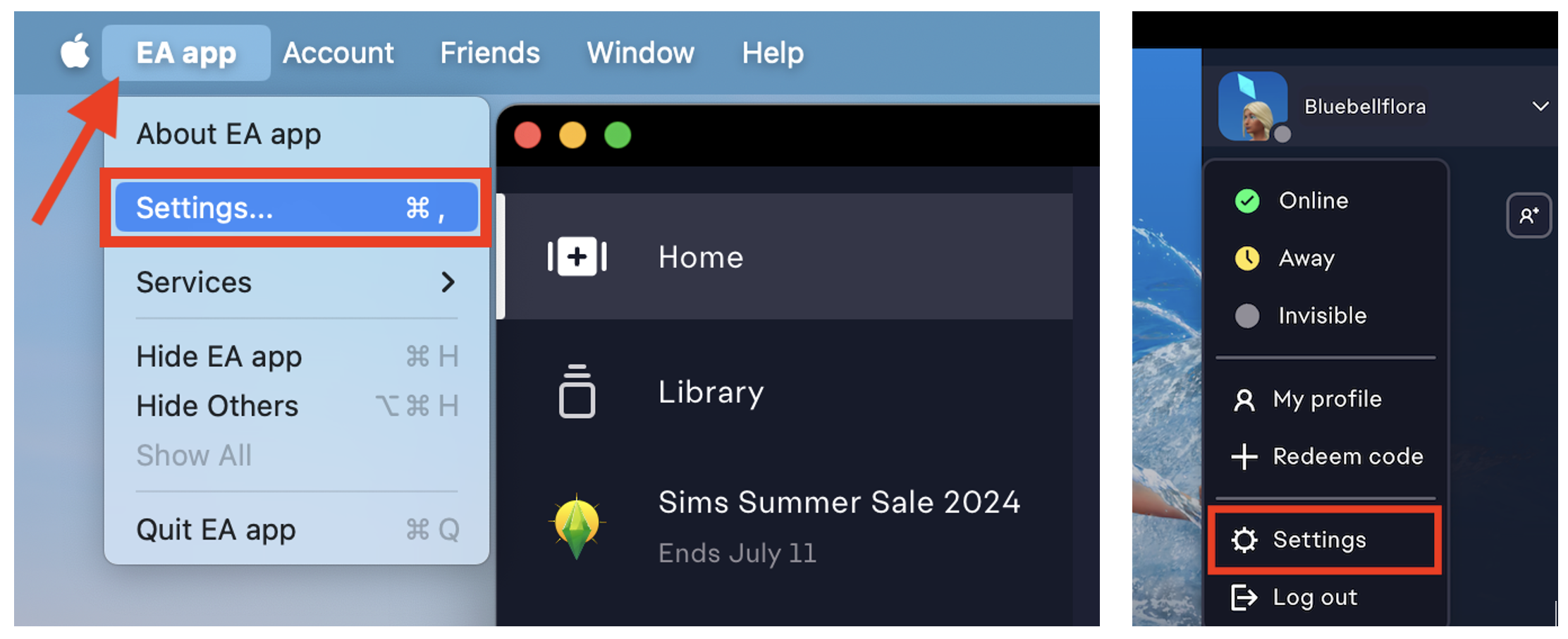 How to change the game installation location in EA App for Mac ...